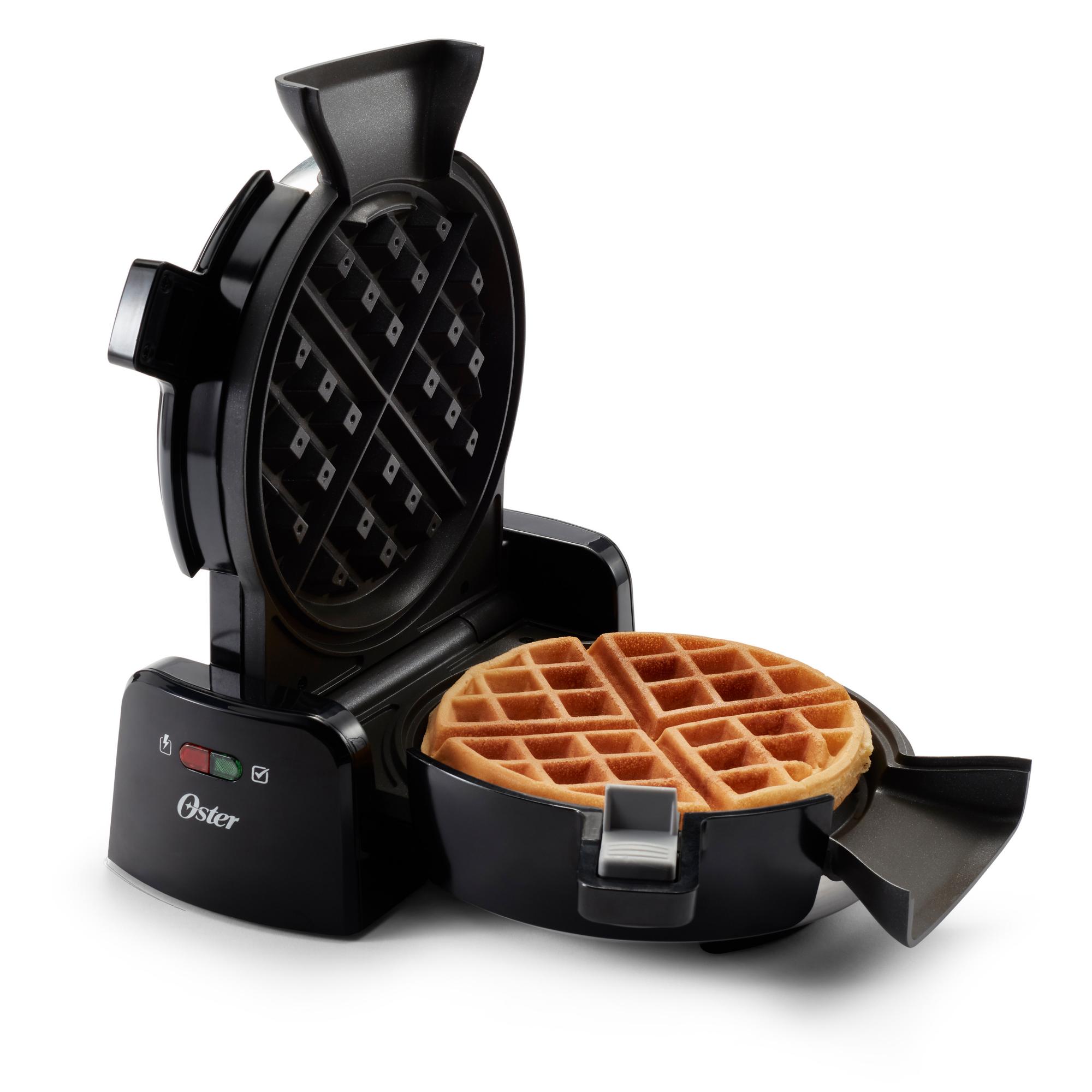 Oster DiamondForce Nonstick Vertical Waffle Maker with Scoop, Stainless ...